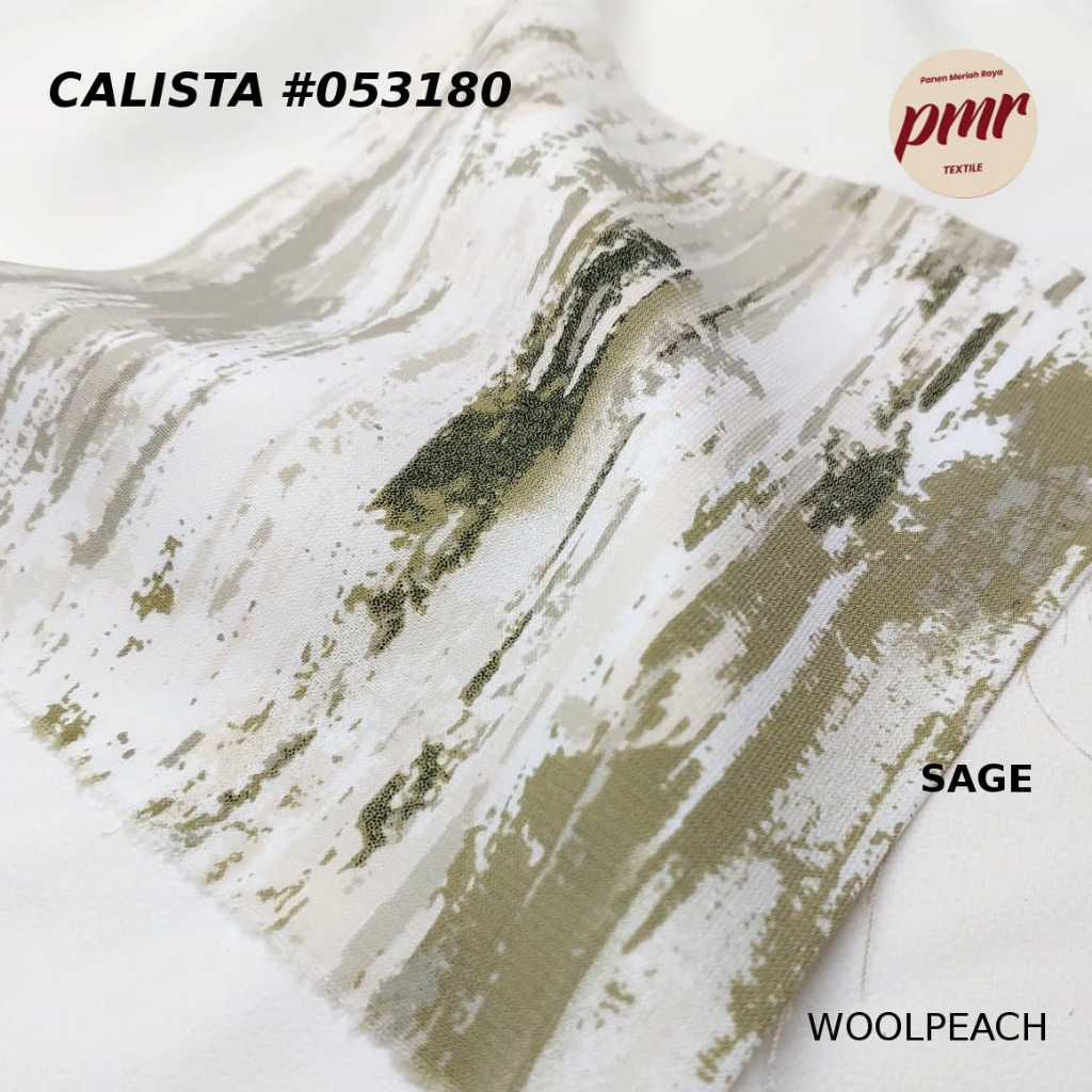 Jual Kain CALISTA-WOLFIS Kain 100%POLYESTER U/ Dress,Blouse,dll [HARGA ...