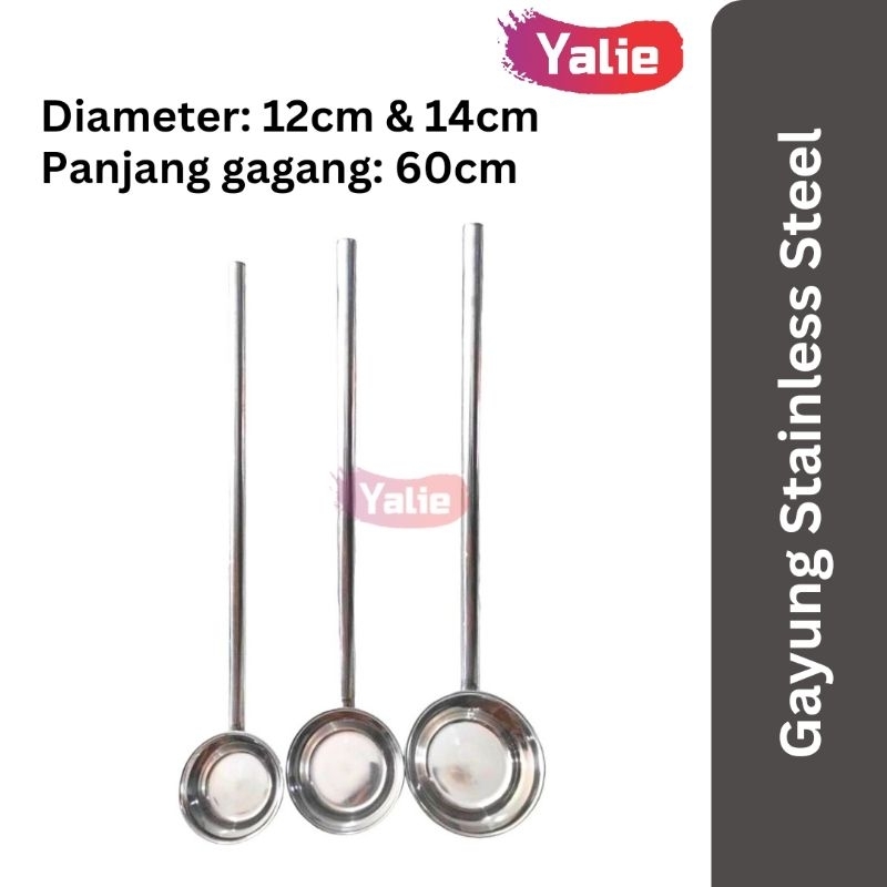 Jual Gayung besi stainless steel panci gagang panjang jumbo ambil air ...