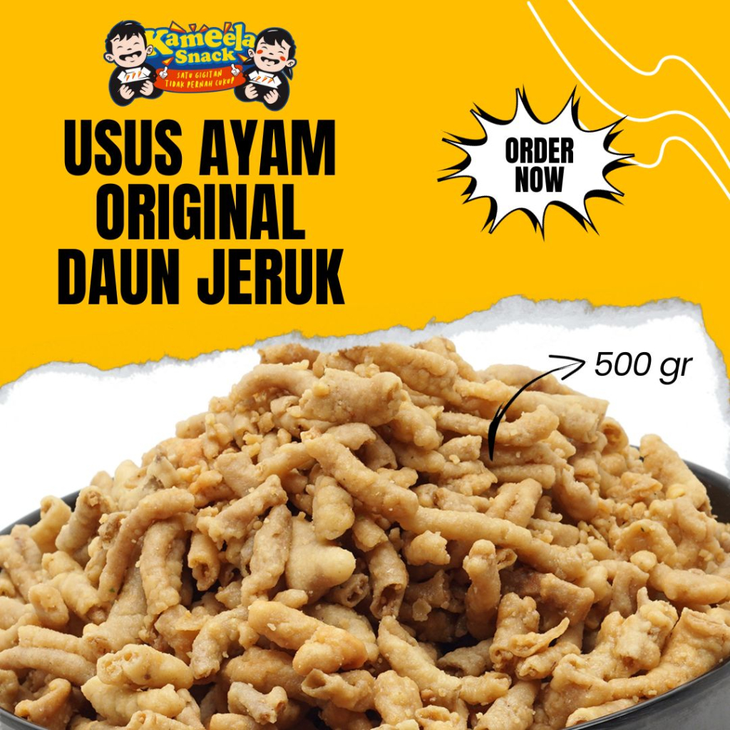 Jual Kameela Snack Usus Ayam Cripsy Original 500gr | Shopee Indonesia