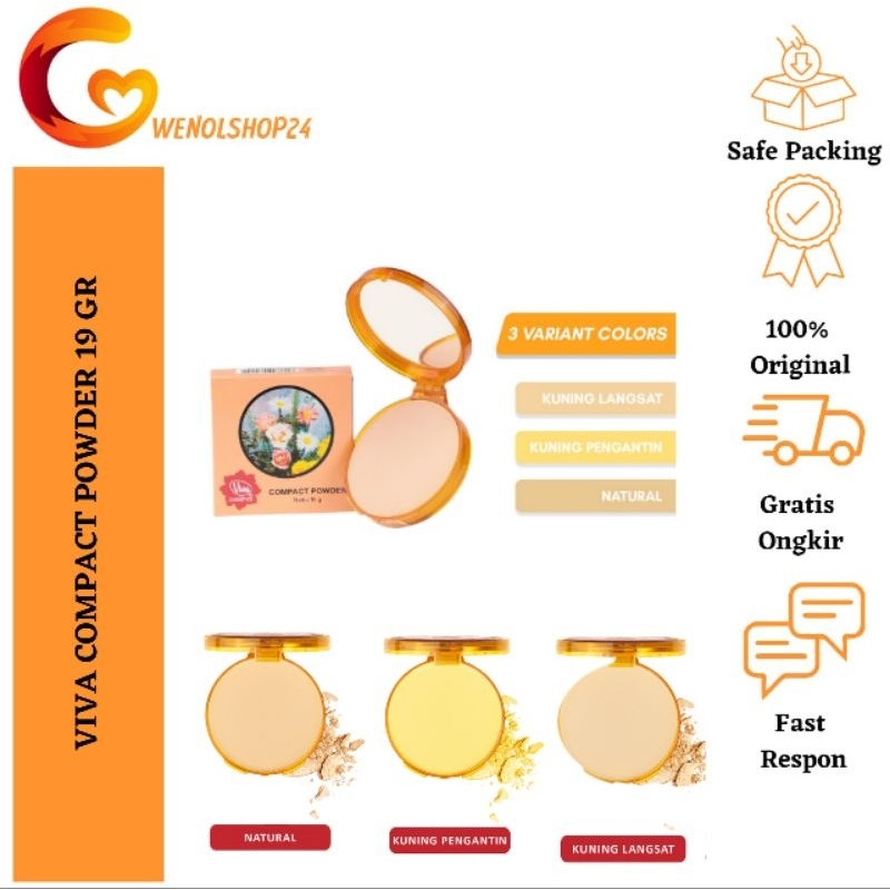 Jual Viva Compact Powder 19 GR (Standart) | Shopee Indonesia