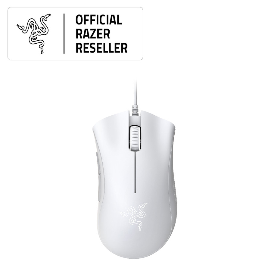 Jual Razer Deathadder Essential - White Gaming Mouse | Shopee Indonesia