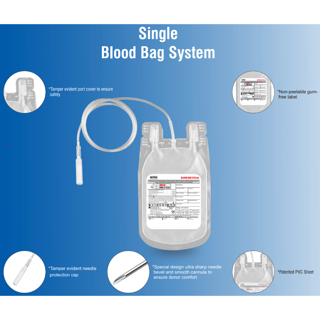 Jual Blood Bag 350ml Kantong Darah 350ml Haemopack - Blood Bag ...