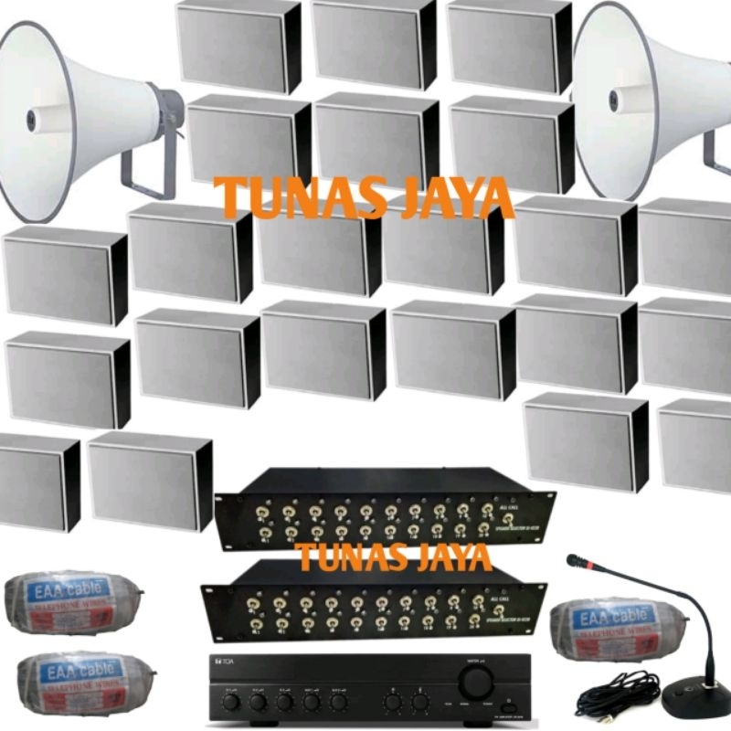 Jual PAKET TOA 40 SPEAKER DALAM PAKET TOA BUAT RUANGAN SEKOLAH DAN LAIN NYA TOA ZA2120 PLUS 22 ...