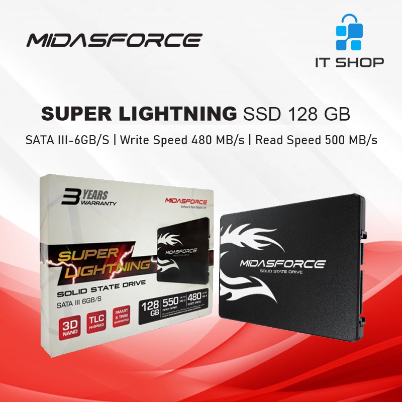 Jual SSD Midasforce Superlightning 128 GB, HDD Berteknologi baru, HDD ...