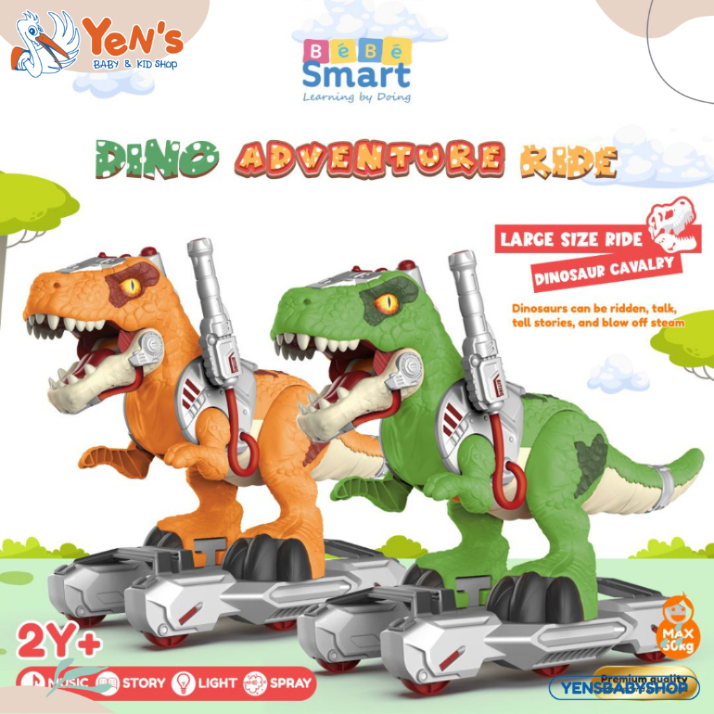 Jual BEBE SMART Dino Adventure Ride - Mainan Anak Dino Berjalan Orange ...