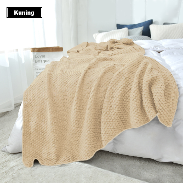Jual Selimut Dewasa Rajut Bahan Polyester 100% / Selimut Tidur Dewasa ...