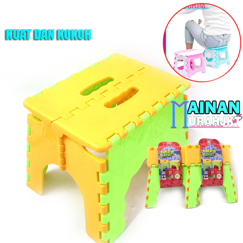Jual MAINAN ANAK MURAH KURSI LIPAT PORTABLE SS1332 KURSI PLASTIK TEBAL ...
