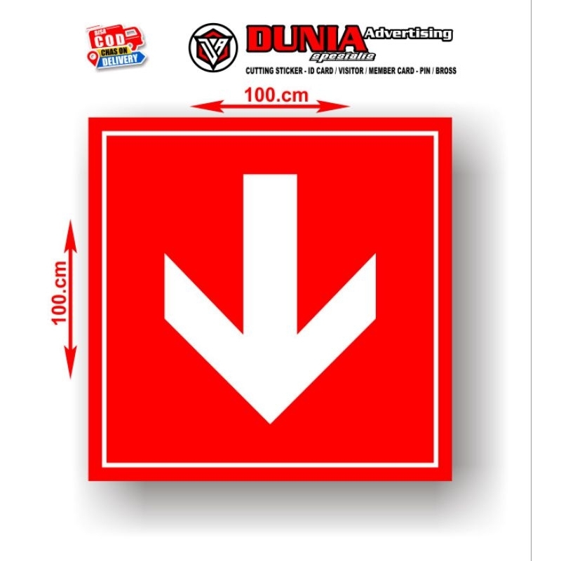 Jual STICKER SIGN PANAH NAIK TURUN | Shopee Indonesia