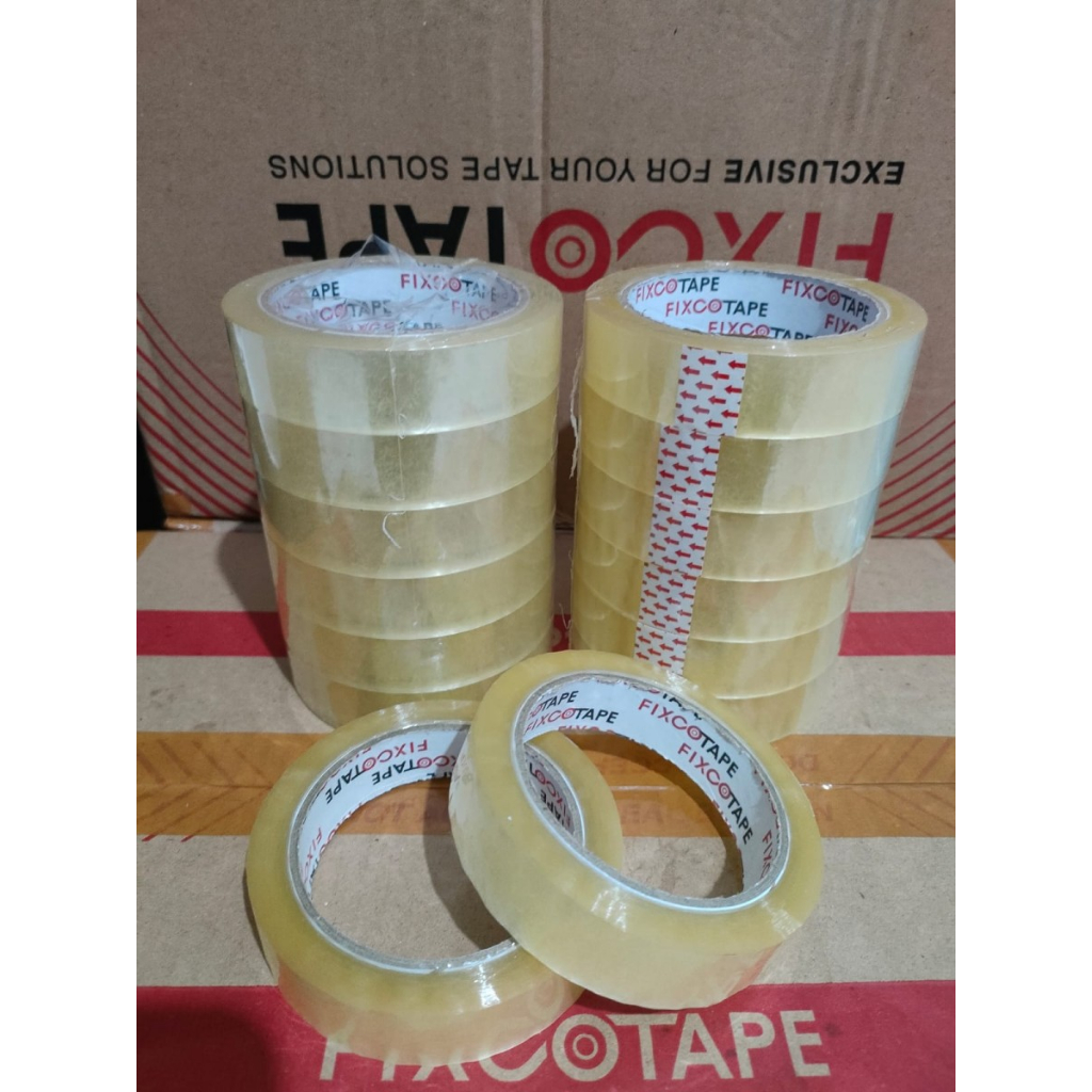 Jual ISOLASI 1 INCH 24MM X 90 YARD FIXCO TAPE / SATUAN | Shopee Indonesia