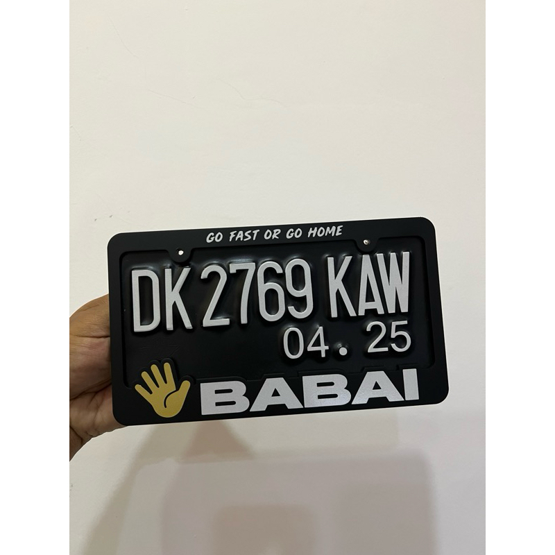Jual License Plat Frame / frame + plat nomor motor | Shopee Indonesia