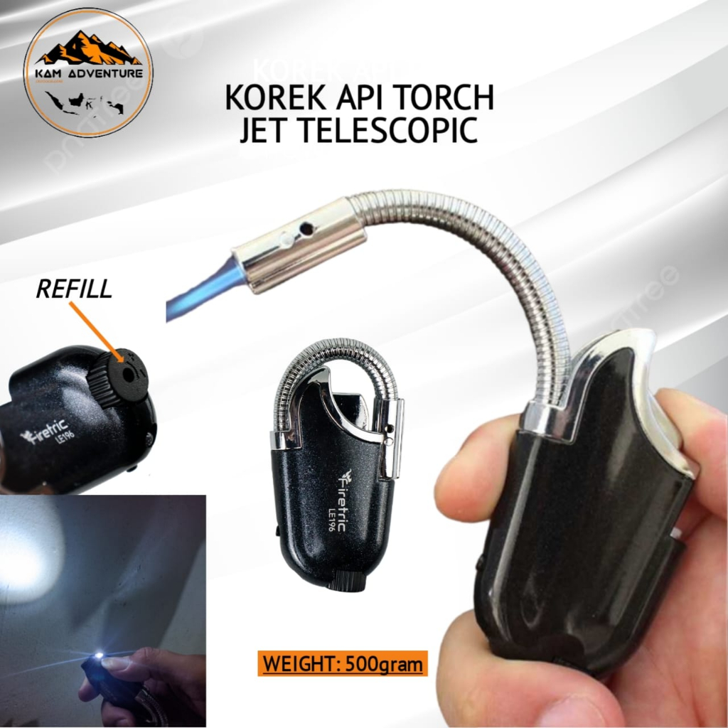 Jual Korek api gas mancis firetric api butane camping outdoor - Korek ...