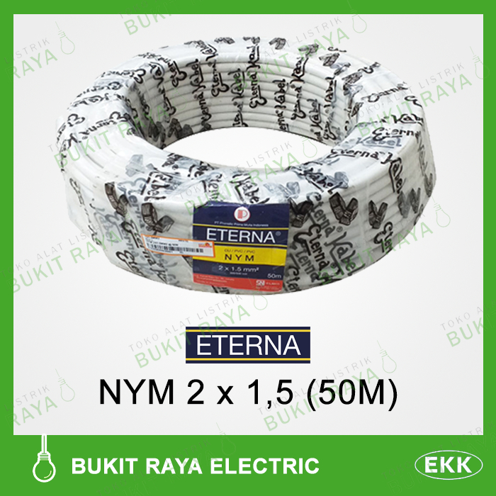 Jual Eterna Kabel NYM 2x1,5 50 Meter | Shopee Indonesia