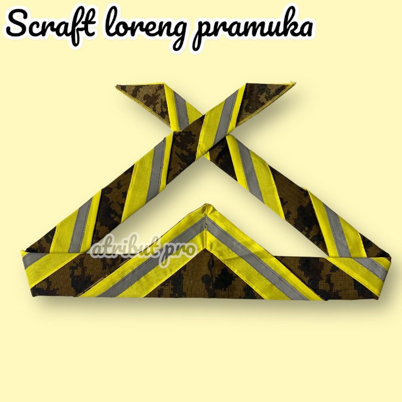 Jual Scraft Pramuka / Skrap pramuka / Scraf Pramuka Loreng / Scrap ...