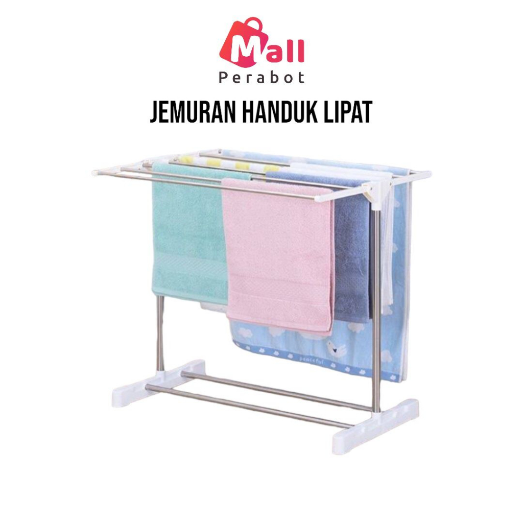 Jual Mall Perabot | Towel Rack Jemuran Handuk Lipat / Sayap Stainless ...