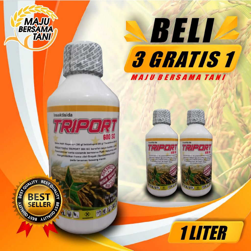 Jual INSEKTISIDA TRIPORT 600 SC 1 LITER /UNTUK MENGENDALIKAN HAMA/ULAT ...