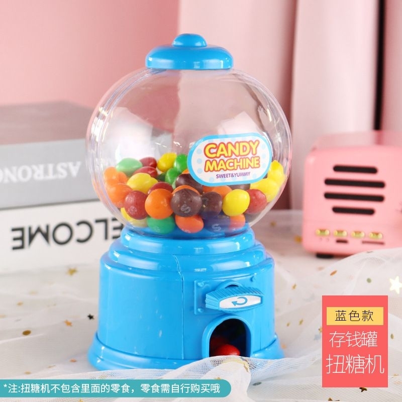 Jual candy dispenser tempat mainan anak permen hamper goodie bags pink ...