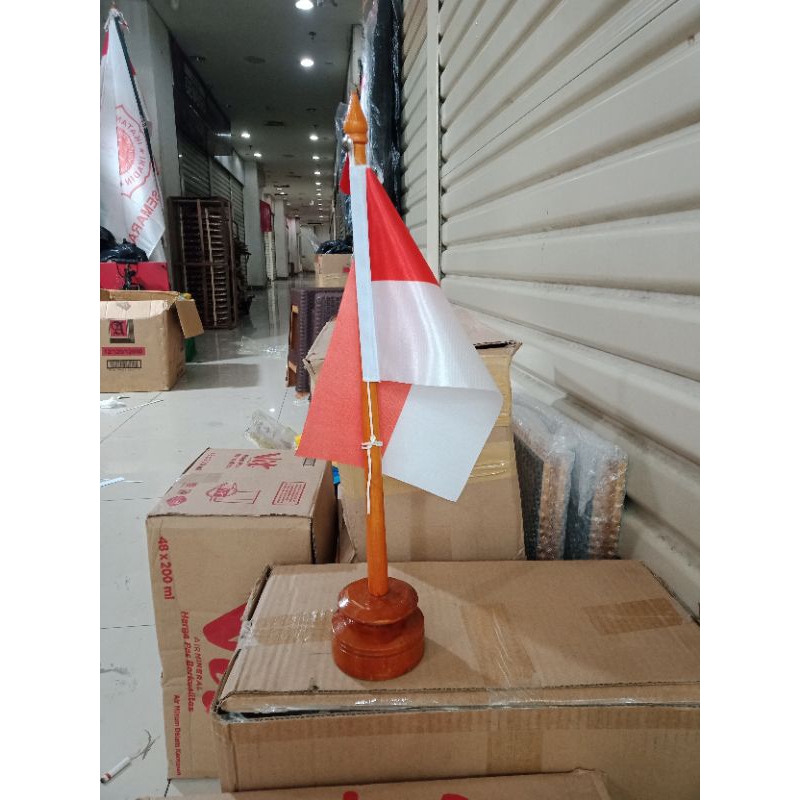 Jual Tiang meja vandel+bendera indonesia | Shopee Indonesia