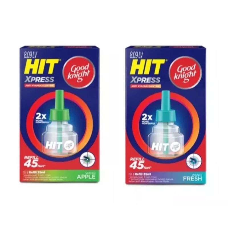 Jual Hit Good Knight Xpress Refill Fresh Floral Classic Apple 45 Hari ...
