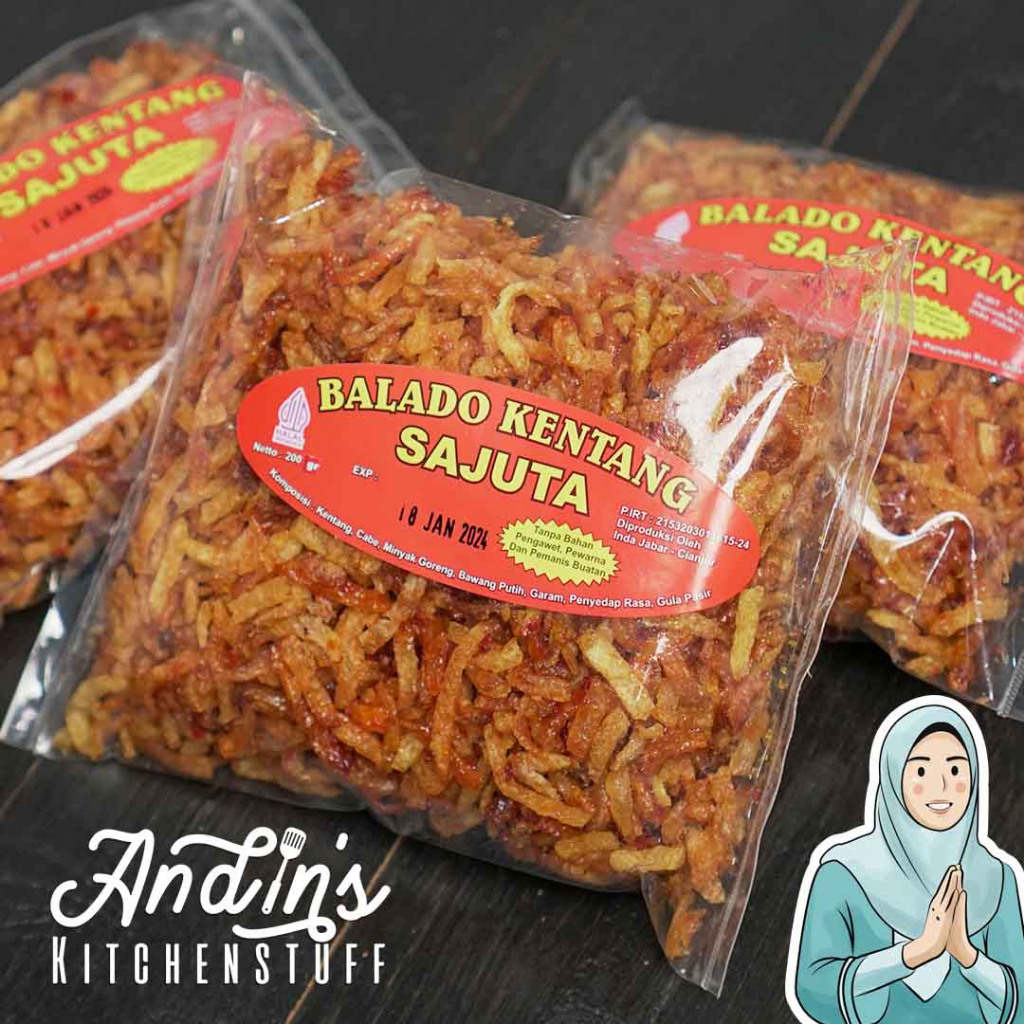 Jual Kering Kentang Mustofa / Balado Kentang Sajuta 200 gram Khas ...