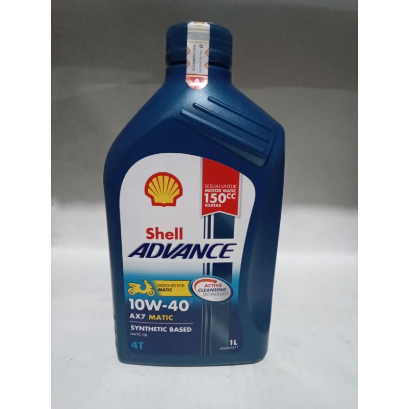 Jual Oli Shell Advance Ax7 Biru Bebek/Sport/Matic,. Original 100% ...
