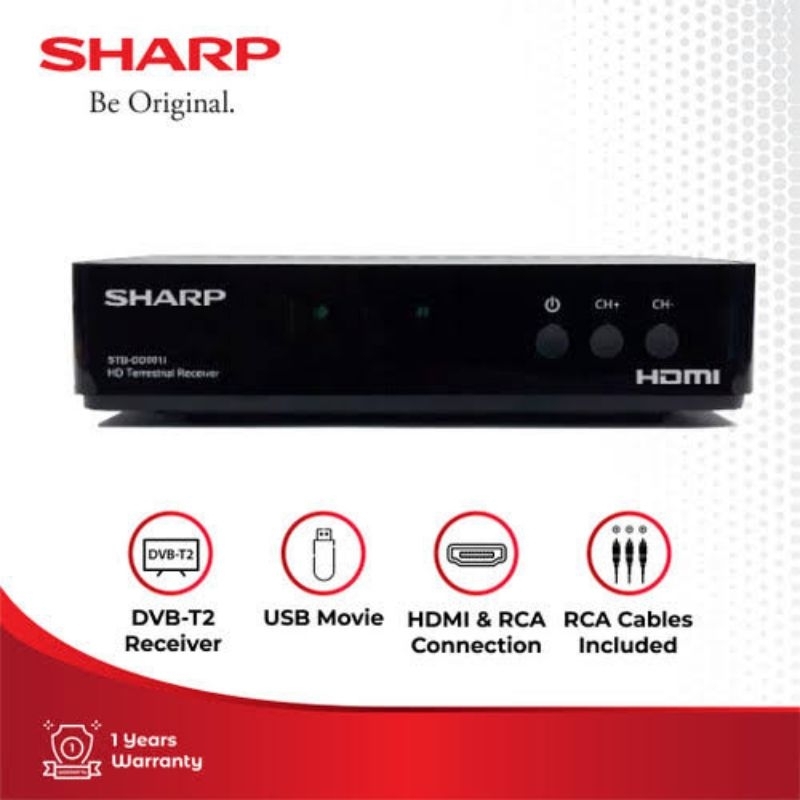 Jual STB Sharp HD DD001 DVB-T2 | Shopee Indonesia