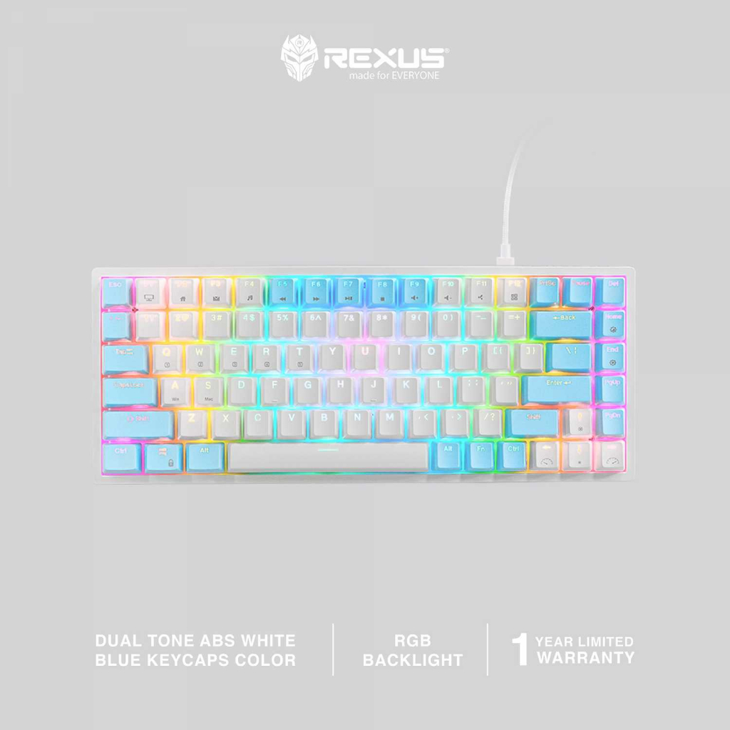 Jual Rexus Keyboard Gaming Mechanical Daxa M84 Classic Mechanical ...