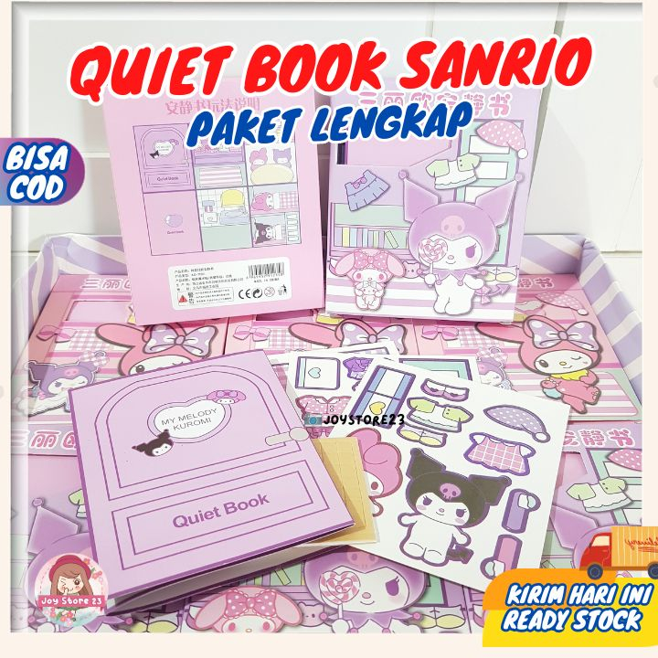 Jual Sanrio Quiet book Cinnamoroll Kuromi Buku Diy Handmade Toys Paper ...