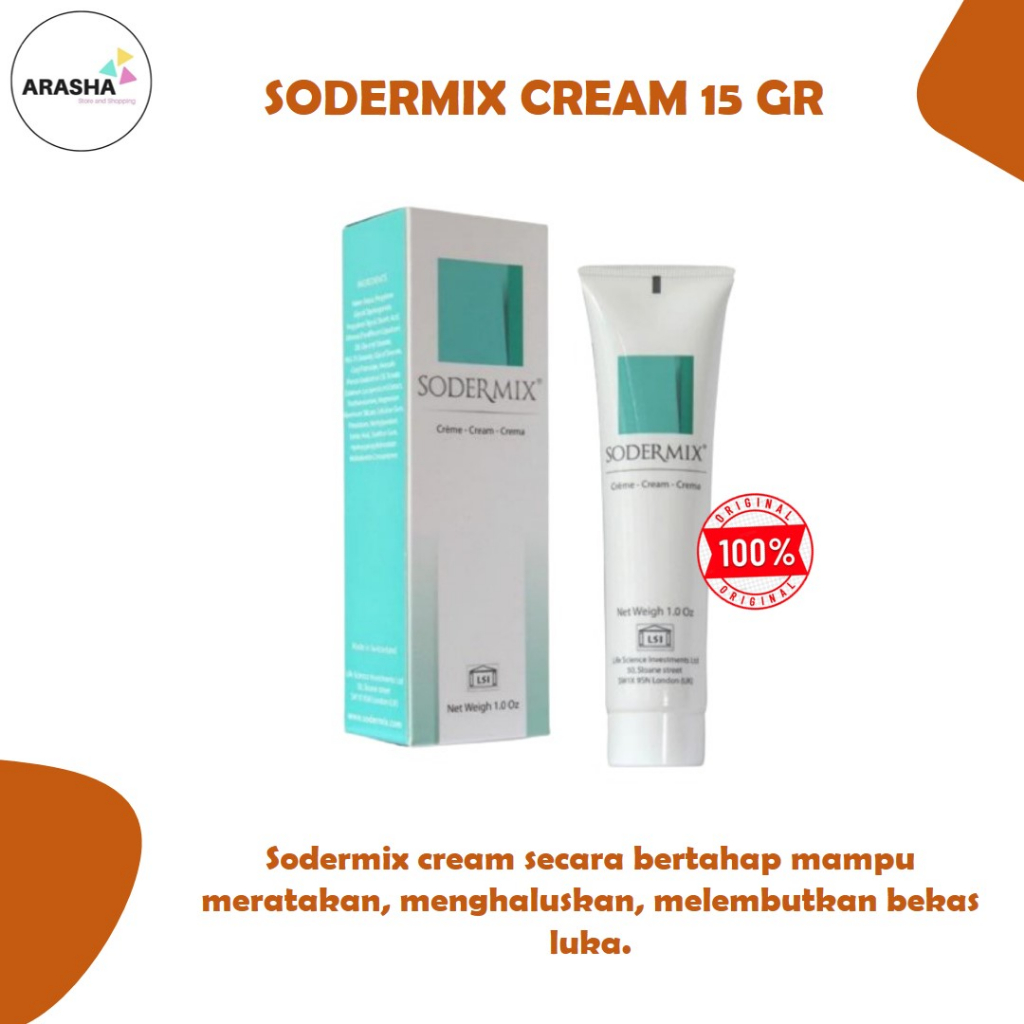 Jual SODERMIX CREAM 15 GR Krim Bekas Luka/Anti Keloid/Pruiritus/Gatal ...