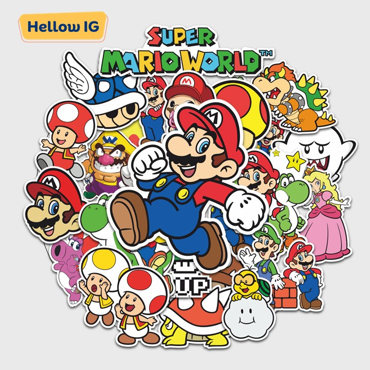 Jual STICKER PACK | STIKER MARIO BROS | MARIO BROSS | STIKER BOTOL ...