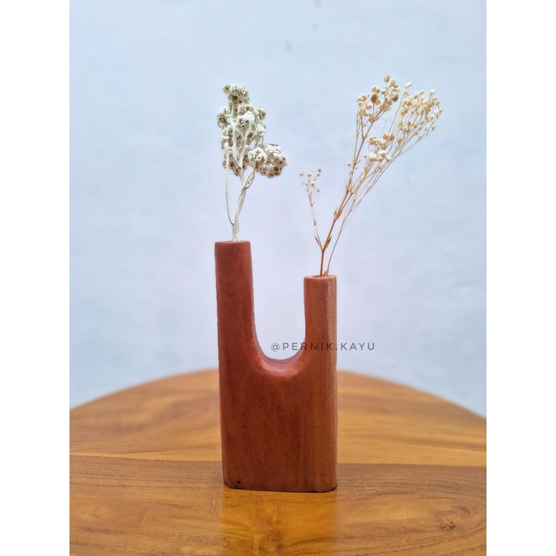 Jual VAS BUNGA KAYU ESTETIK-SOUVENIR-KADO NIKAHAN-KADO ULANG TAHUN-KADO ...