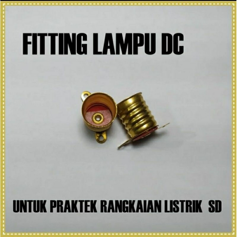 Jual fitting lampu dc untuk praktek rangkaian listrik dc hrg per 10 pcs ...