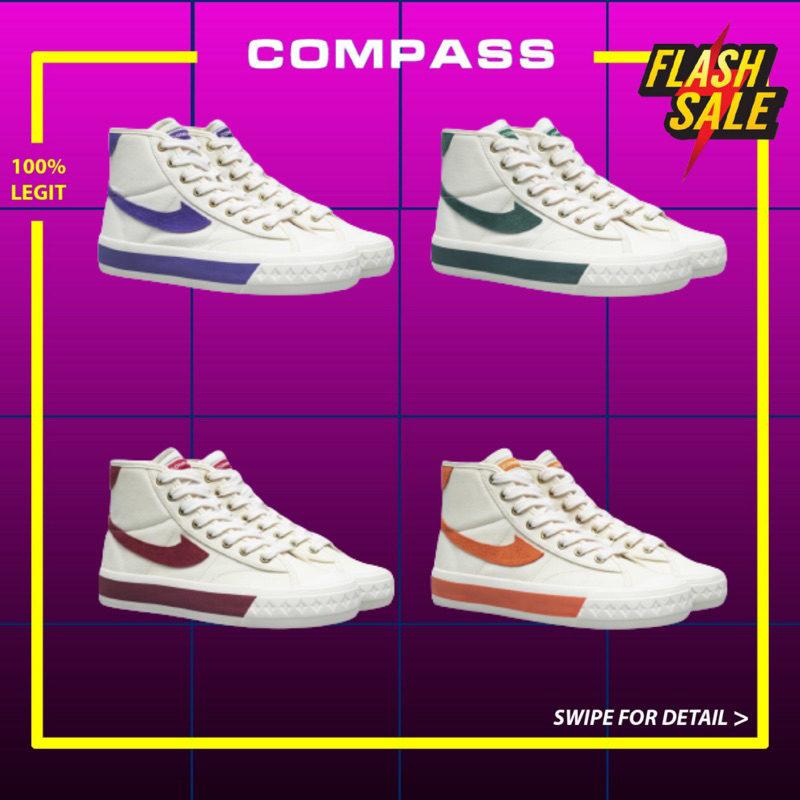 Jual [ORIGINAL] Compass Retrograde Hi Creme Spinach / Grape / Cherry / Pumpkin | Shopee Indonesia