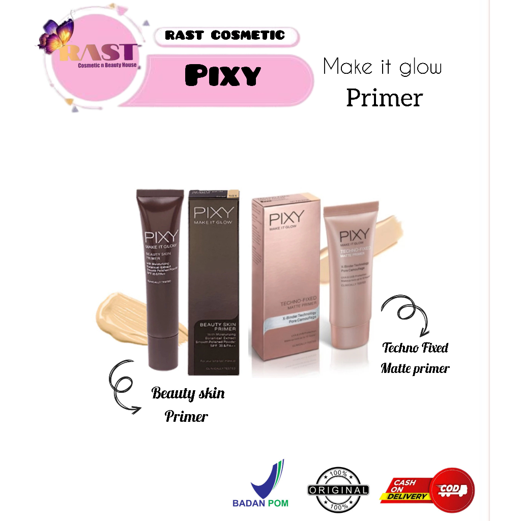 Jual Pixy make it glow TECHNO-FIXED MATTE primer\Pixy Make It Glow ...