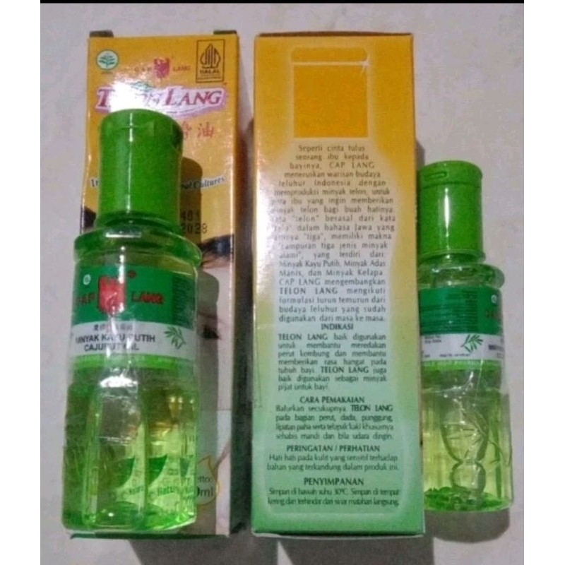 Jual minyak telon caplang 60 ml berhadiah minyak kayu putih 15 ml | Shopee Indonesia