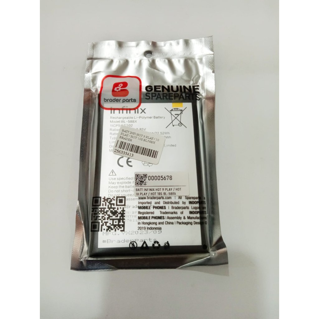 Jual Baterai Battery Infinix Hot 9 Play / Hot 10 Play / Hot 10S BL-58BX ...