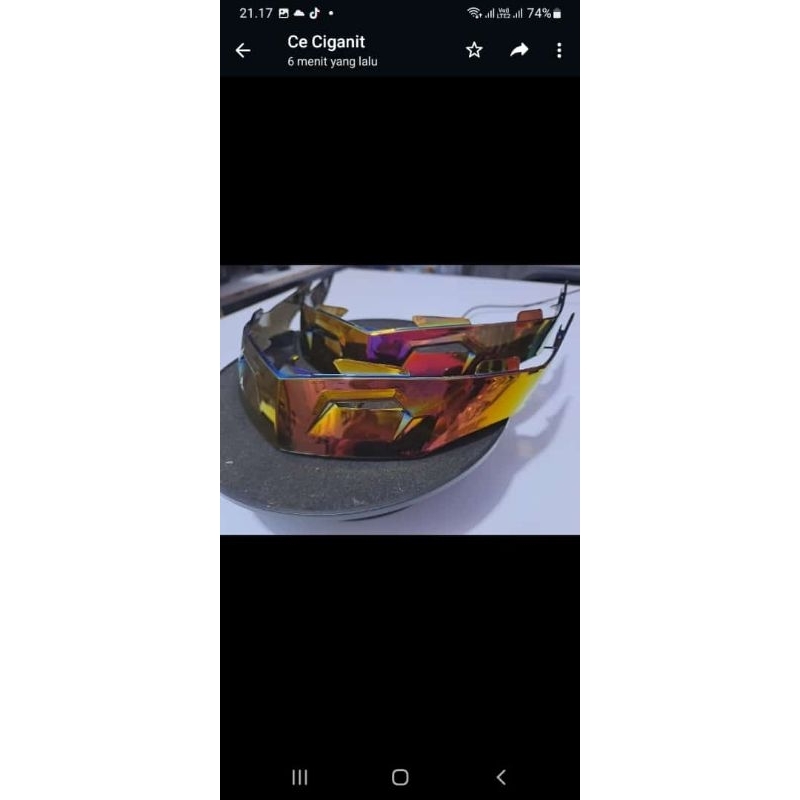 Jual SPOILER HELM KYT TTC POLICARBONAT IRIDIUM/ SPOILER HELM KYT TTC ...