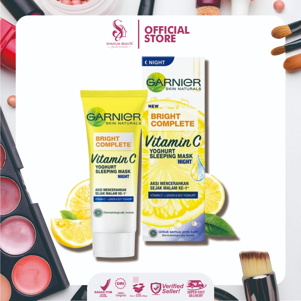 Jual Garnier Bright Complete White Speed Vitamin C Yoghurt Sleeping ...
