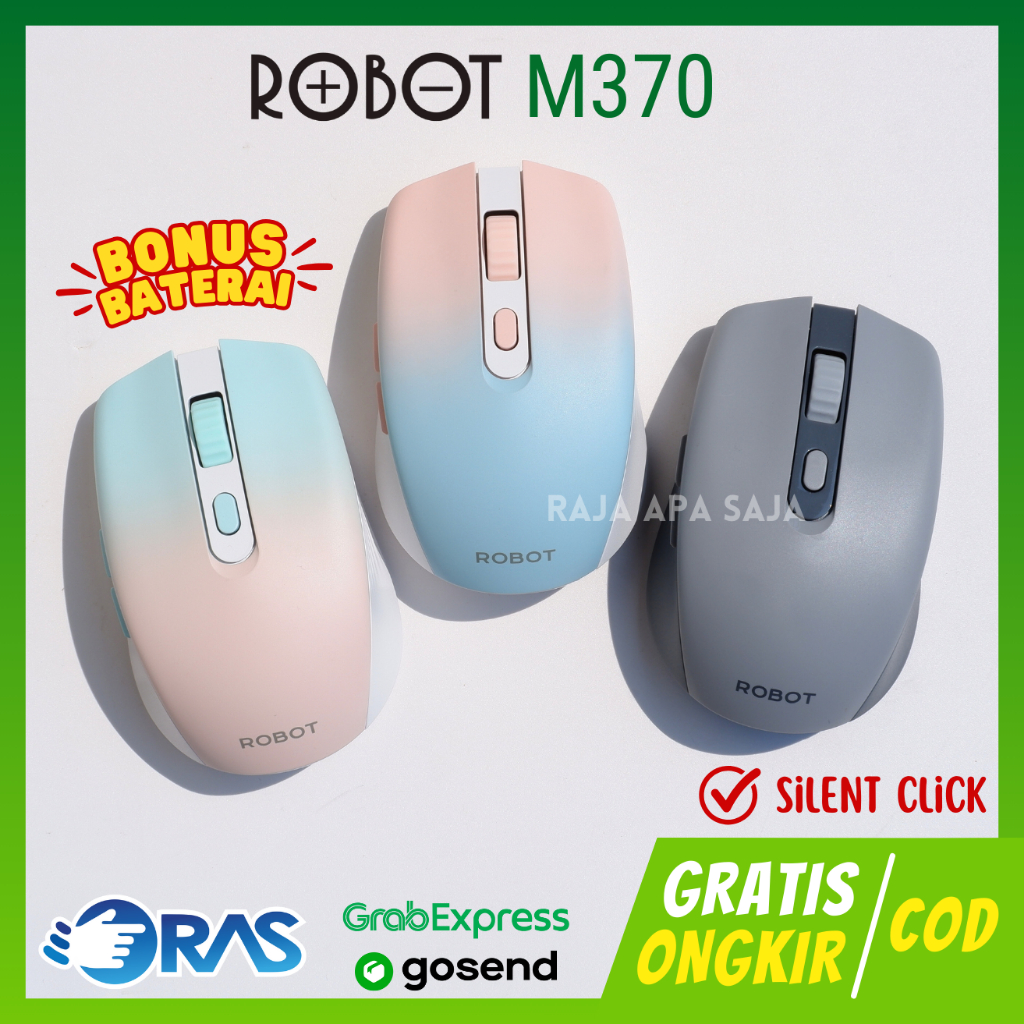 Jual Mouse Wireless Laptop PC Komputer HP Tab Tanpa Kabel Bluetooth ...