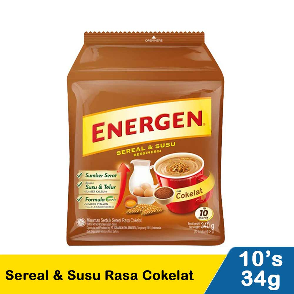 Jual Energen Rasa Coklat isi 10 Sachet | Shopee Indonesia
