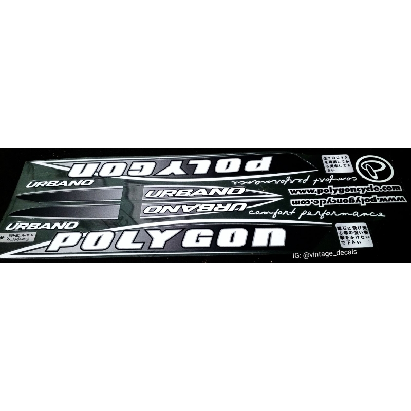 Jual sticker decals replacement Polygon Urbano DLT 1.0 | Shopee Indonesia