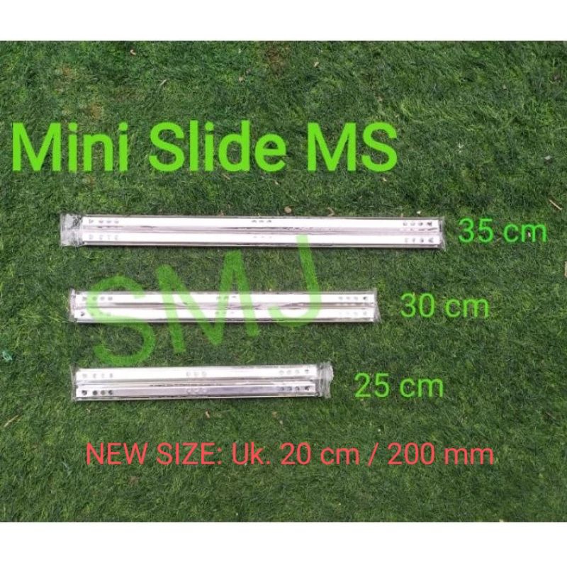 Jual Mini Slide Single MS / Rel Laci Mini 20cm, 25cm, 30 cm, 35cm, 40cm ...