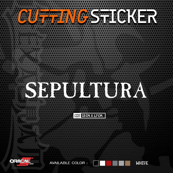 Jual Cutting Sticker SEPULTURA Text Logo | Stiker Cutting Band ...