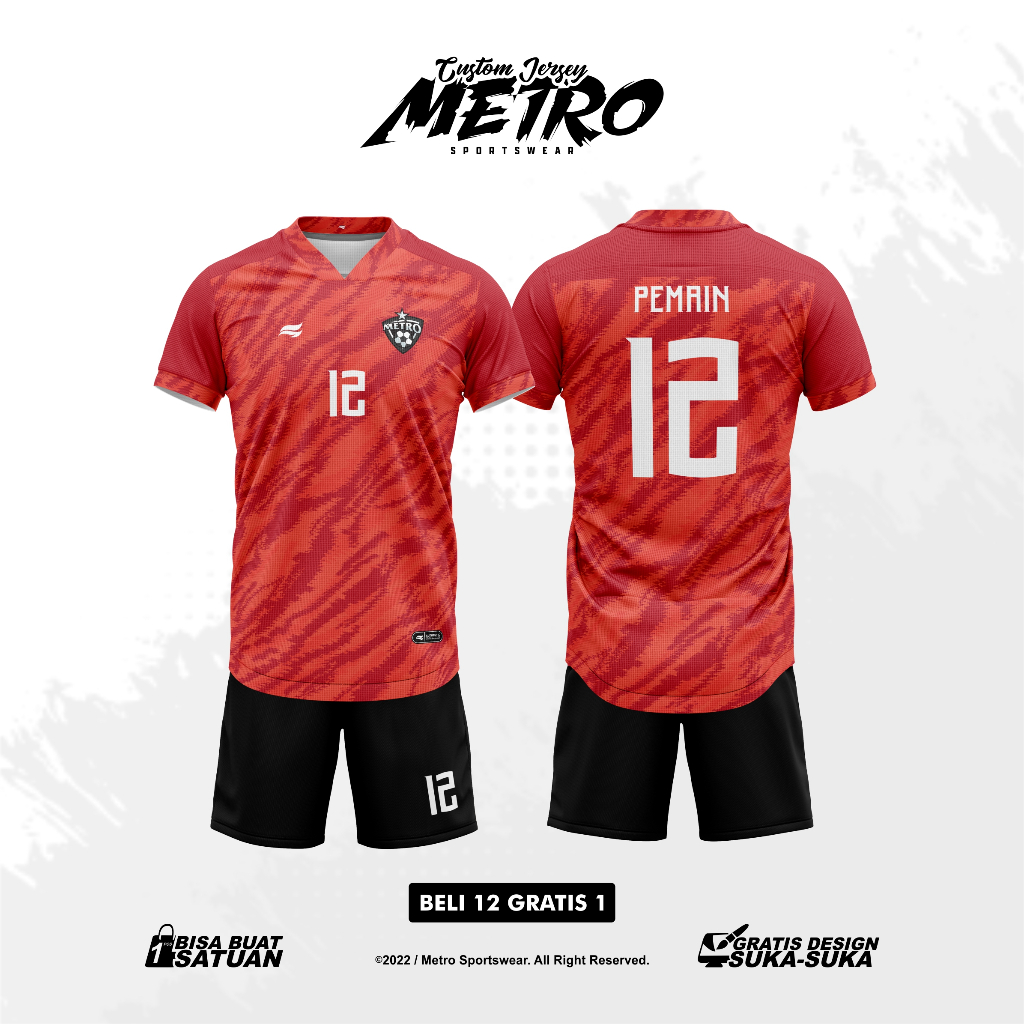 Jual Jersey Futsal/Custom Design Bebas Full Printing | Shopee Indonesia