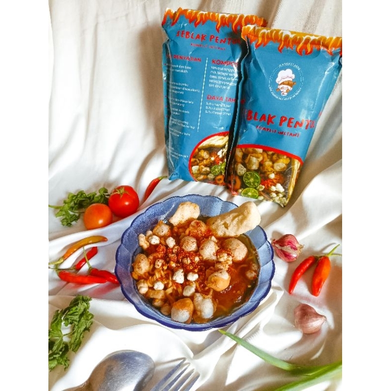 Jual SEBLAK INSTAN KUAH PENTOL KOMPLIT JUMBO HALAL/SEBLAK VIRAL BASO ...