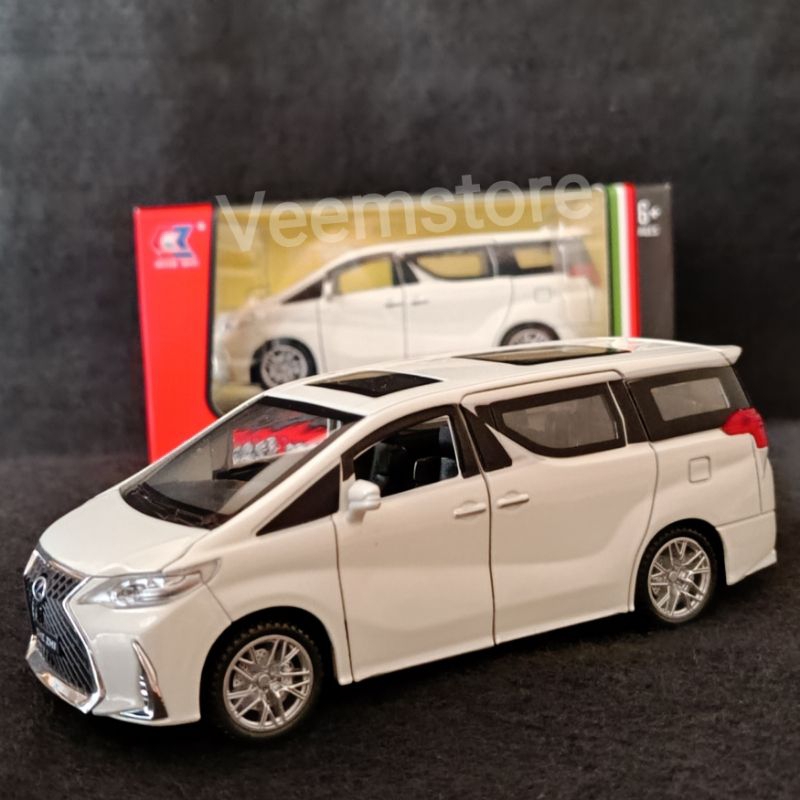 Jual Die Cast 1:32 Lexus Alphard LM300h [Buka Semua Pintu,Kap Mesin,Bagasi,Lampu, Suara,Pullback ...