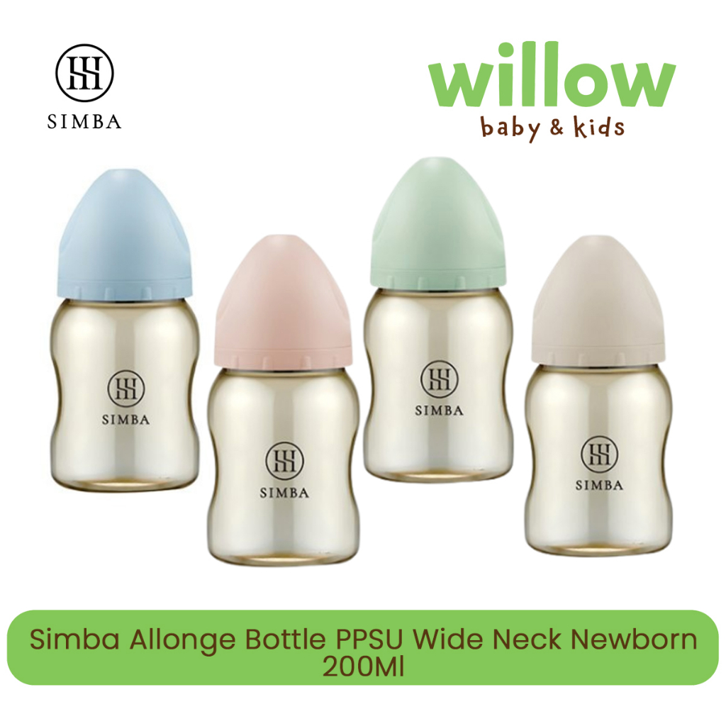 Jual Botol Susu - Simba Allonge Bottle PPSU Wide Neck New Born @2S 200Ml | Shopee Indonesia