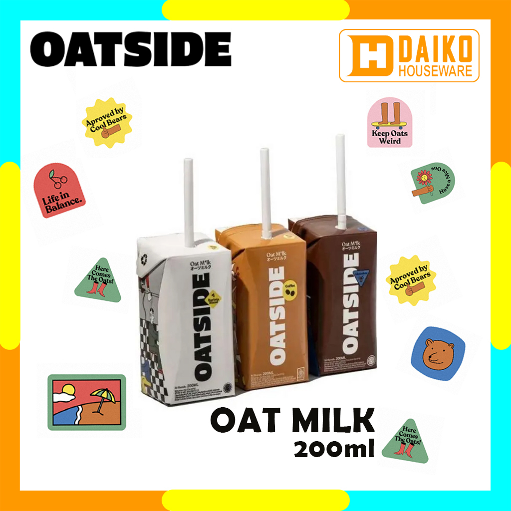 Jual Oatside Oat Milk 200ml Susu Nabati 3 Varian Rasa - Barista Blend ...
