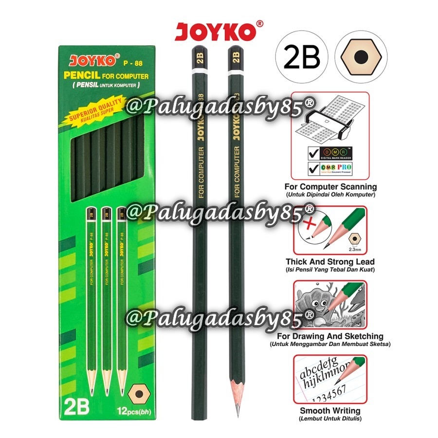 Jual (1 Biji) GROSIR Pensil JOYKO P-88 2B / Pencil Pensil Joyko P-88 2B ... Jual (1 Biji) GROSIR Pensil JOYKO P-88 2B / Pencil Pensil Joyko P-88 2B ...