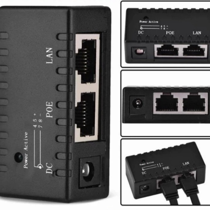 Jual Poe Injector 1 Port 10/100 Mbps + Adaptor 12V-2A | Shopee Indonesia