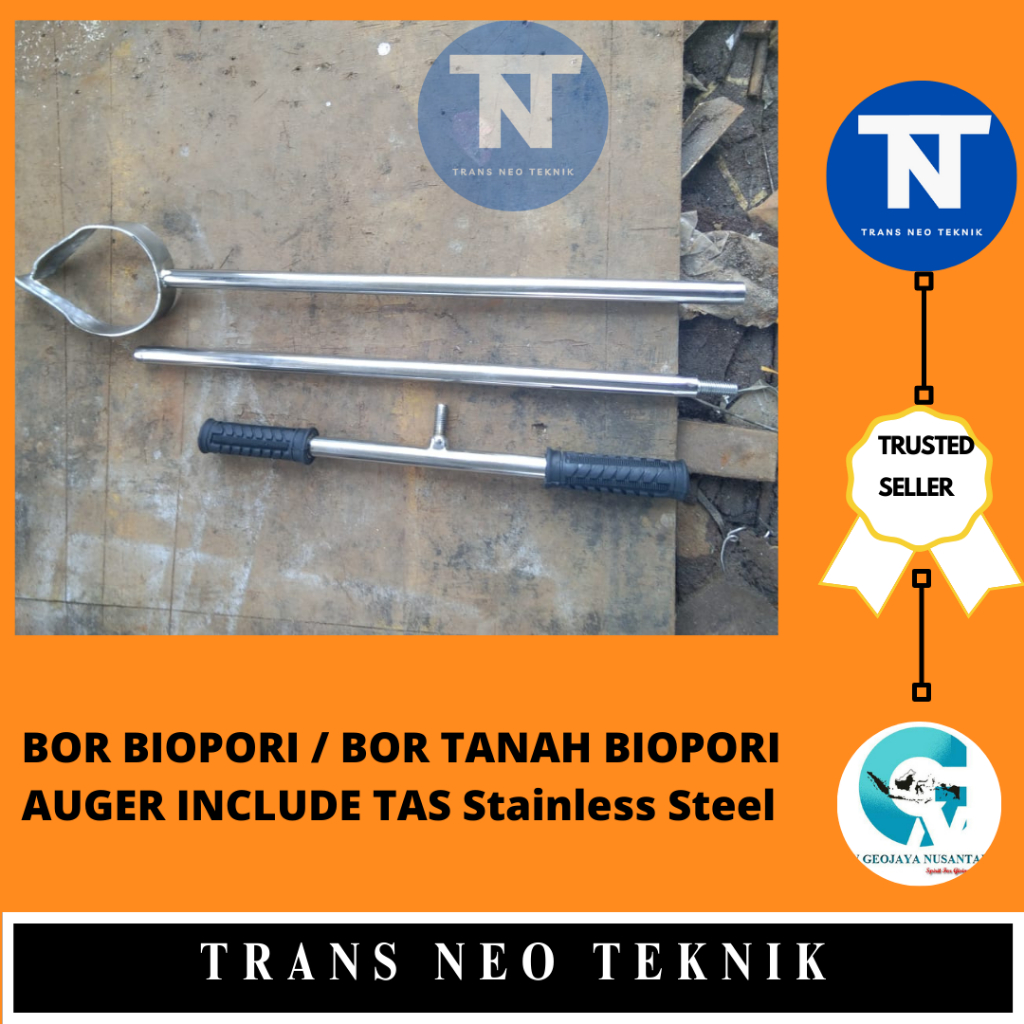 Jual BOR BIOPORI / BOR TANAH BIOPORI AUGER INCLUDE TAS Stainless Steel ...